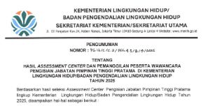 PENGUMUMAN TENTANG HASIL ASSESSMENT CENTER DAN PEMANGGILAN PESERTA ...